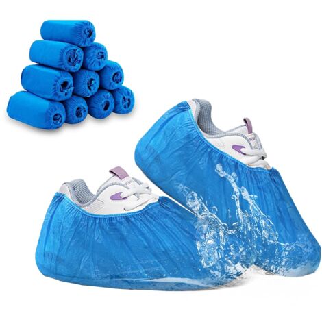 Lot de 100 Surchaussures Jetables, Antiderapantes Non Tissé Couvre ...