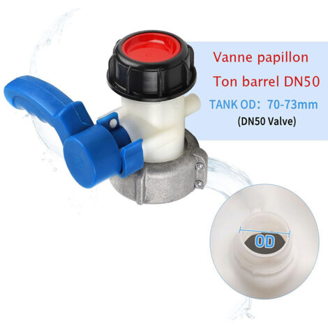 Lot de 2 accessoires pour vannes de 1 000 L, connecteur de réservoir ...