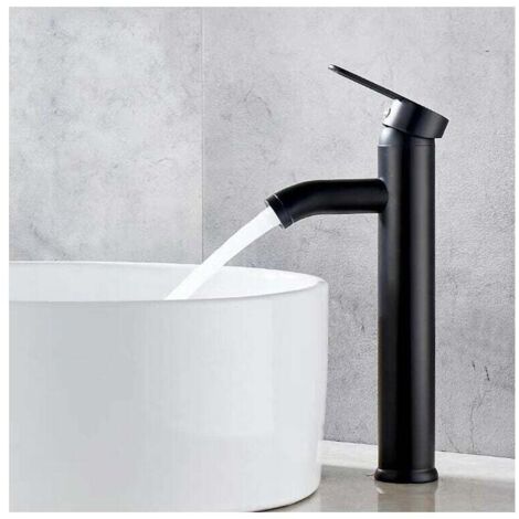 Rubinetto nero opaco Rubinetto per lavabo in rame Rubinetti per acqua ...