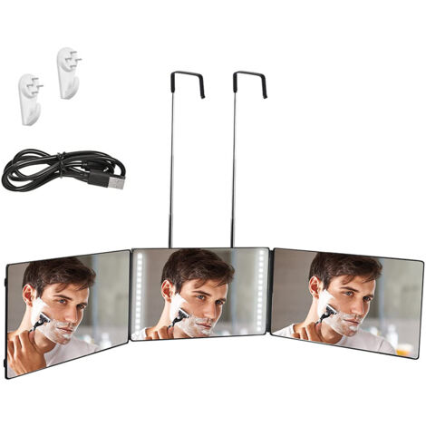 Specchio a 360 gradi: specchio sospeso a 360 gradi, specchio da barba ...
