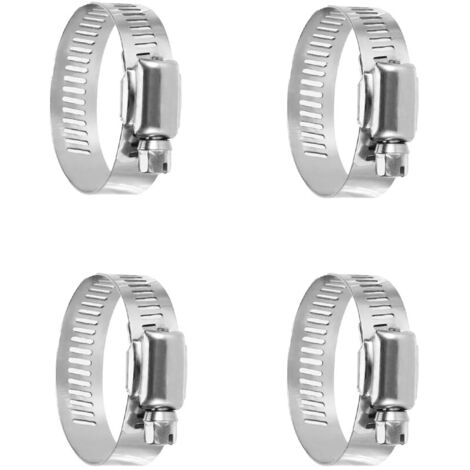 4 Stück Schlauchschellen aus Edelstahl, verstellbare Schlauchschellen, verstellbare ...
