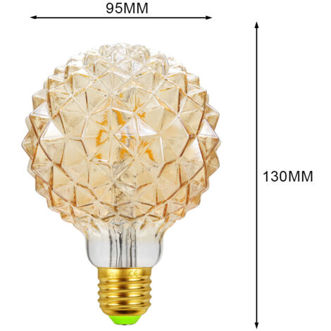 Retro Unregelmäßige Birne Ananas Bohrer 220V 4W 2700K Outdoor Ananas ...