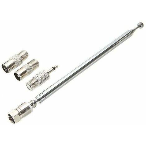 Antena de radio FM Antena telescópica FM Conector F de 75 ohmios