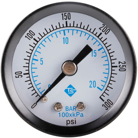 Manómetro `Mini manómetro para combustible, aire, aceite, agua, líquido, 0-20 bar/0-300 psi ...