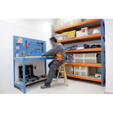 SimonRack Étagère Industrielle, 2000x1800x750 mm, 5 Niveaux en bois, 600 kg Capacité de Charge ...