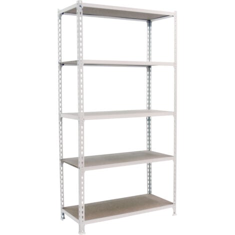 SimonRack Étagère Rangement, 1800x800x300 mm, 5 Niveaux en Boix, 150 kg Capacité de Charge et ...