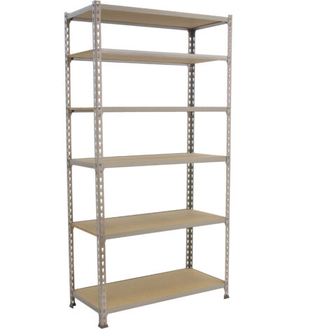 SimonRack Étagère Rangement, 2500x900x300 mm, 6 Niveaux en Boix, 150 kg Capacité de Charge et ...