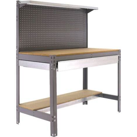 SimonRack Etabli d’Atelier avec Tiroir à Glissières Télescopiques, Capacité de Charge 600 kg ...