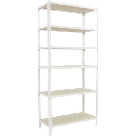 SimonRack Étagère Rangement, 2500x1200x400 mm, 6 Niveaux en Boix, 200 kg Capacité de Charge et ...