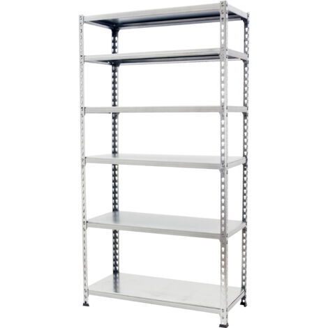 SimonRack Étagère Rangement, 2500x1100x400 mm, 6 Niveaux, 200 kg Capacité de Charge et Point de ...