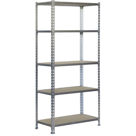 SimonRack Étagère Rangement, 2000x1200x500 mm, 5 Niveaux en Boix, 200 kg Capacité de Charge et ...