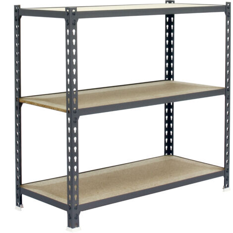 SimonRack Étagère Rangement, 900x1000x300 mm, 3 Niveaux en Boix, 150 kg Capacité de Charge et ...