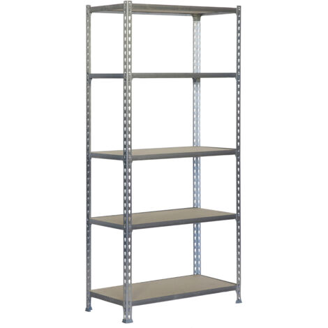 SimonRack Étagère Rangement, 2000x1100x300 mm, 5 Niveaux en Boix, 200 kg Capacité de Charge et ...