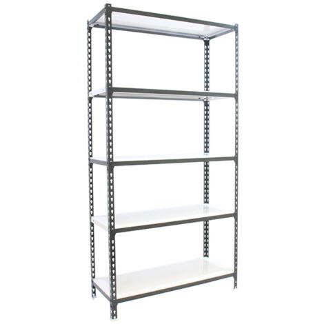 SimonRack Étagère Rangement, 1800x900x500 mm, 5 Niveaux, 180 kg Capacité de Charge et Point de ...