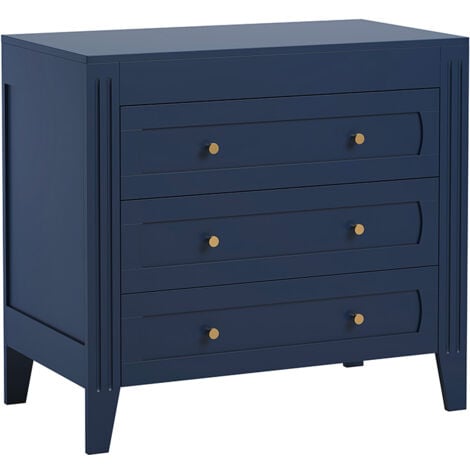 Commode 3 tiroirs Vox Milenne Bleu