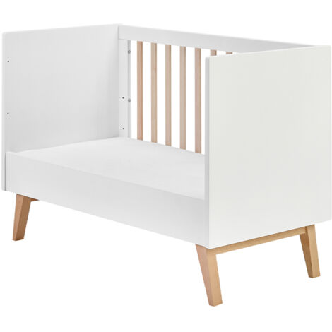 Lit évolutif 60x120 Pinio Swing - Blanc et bois