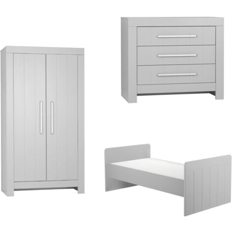 Chambre complète lit bébé évolutif - commode à langer - armoire Pinio ...