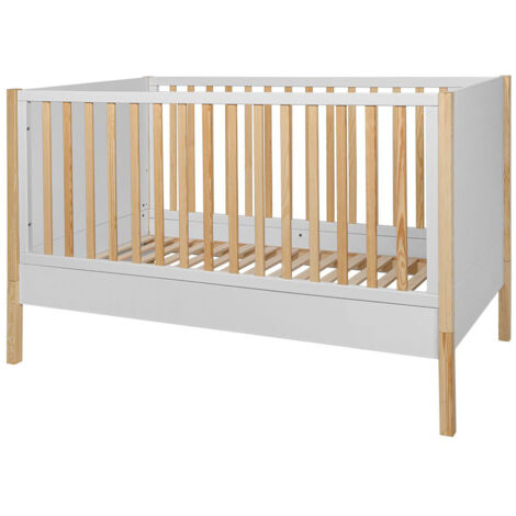Lit évolutif 70x140 Bellamy Juliette Blanc et bois