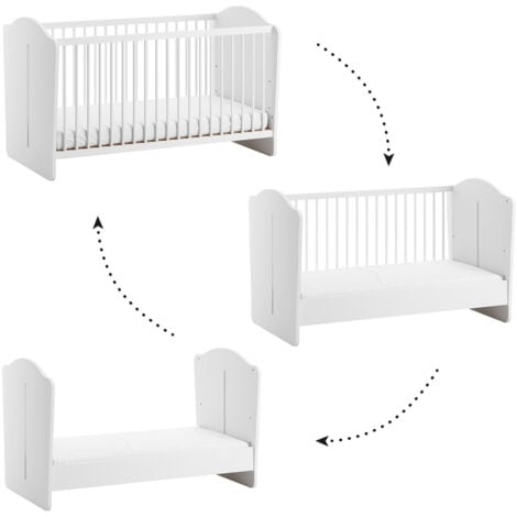 Lit évolutif 70x140 Vox Megeve Blanc
