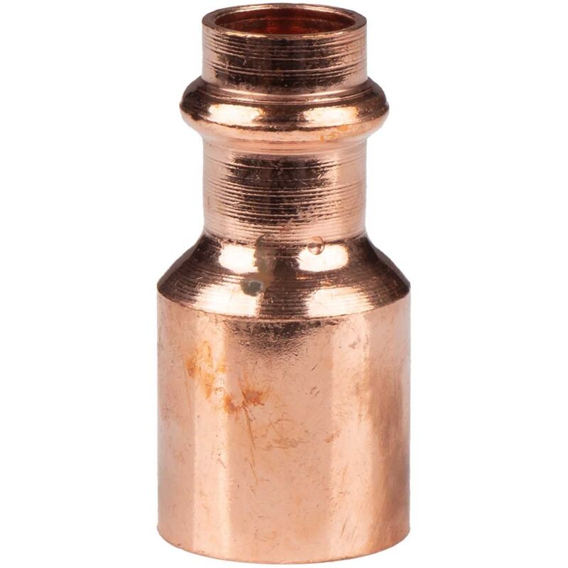 Kupfer Pressfitting Reduzierstück 28 x 15 mm V+M-Kontur DVGW