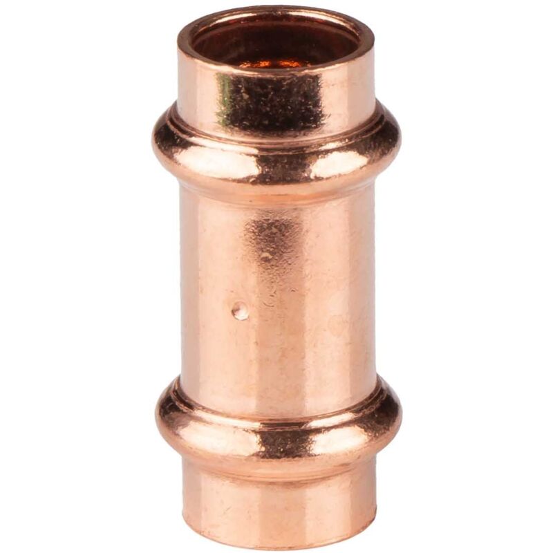 Kupfer Pressfitting Muffe 15 mm V+M-Kontur DVGW