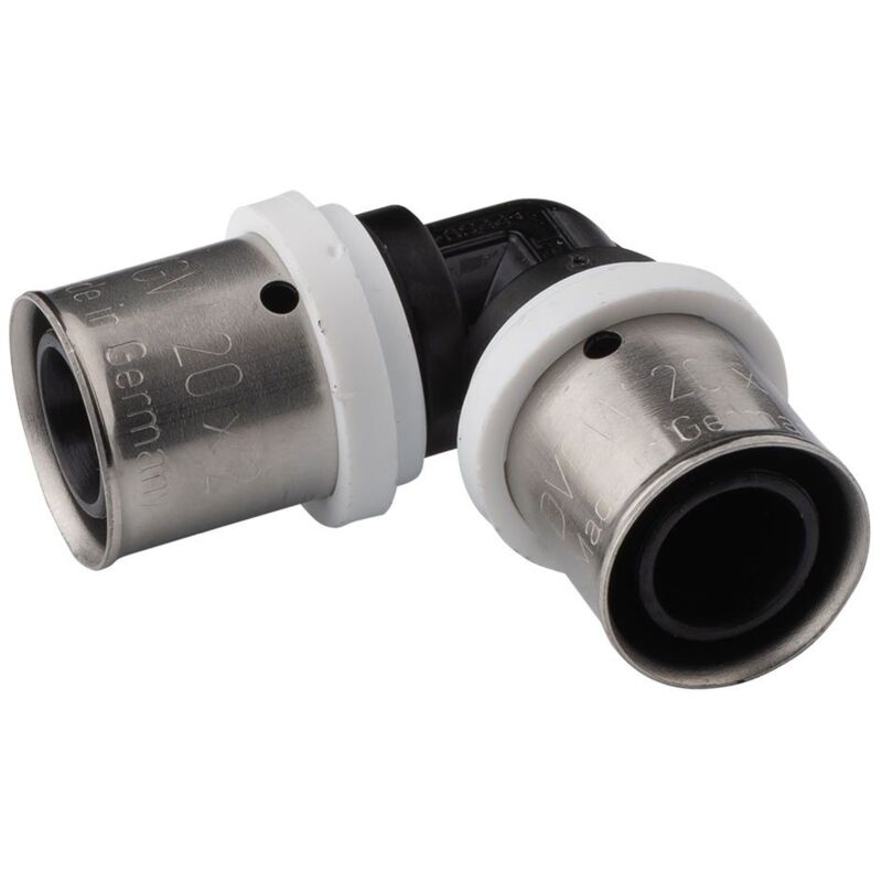 Selfio-Press Aluverbund Pressfitting Winkel 90° PPSU 20 x 2 TH + U Kontur DVGW