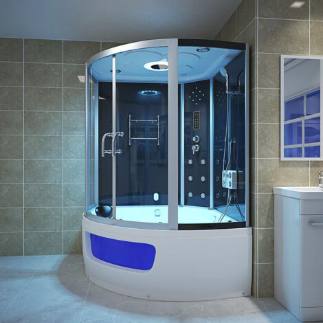 Home Deluxe – Douche à vapeur 135 x 135 cm – Sauna vapeur jusqu'à 60 °C ...