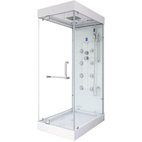 Home Deluxe - Douche à vapeur avec cascade et éclairage LED DESIGN - 80 ...