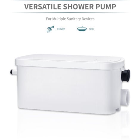 Aquamatix Silent Sanitary shower pump 250W waste pump for 2 inlets plus ...