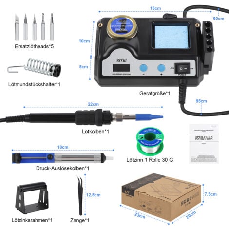 Station de soudage 130 W fer à souder precision, poste a souder etain, poste soudure, soudage ...