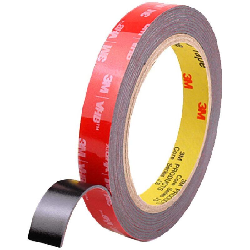 Extra Strong VHB Double Sided Adhesive Tape Mounting Tape Waterproof and High Temperature Resistance 0.5cm x 5m x 1.1mm Thick