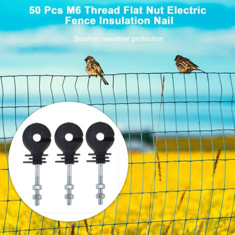 50Pcs Electric Fence Insulators, Screw-in Electric Fence Insulator for ...