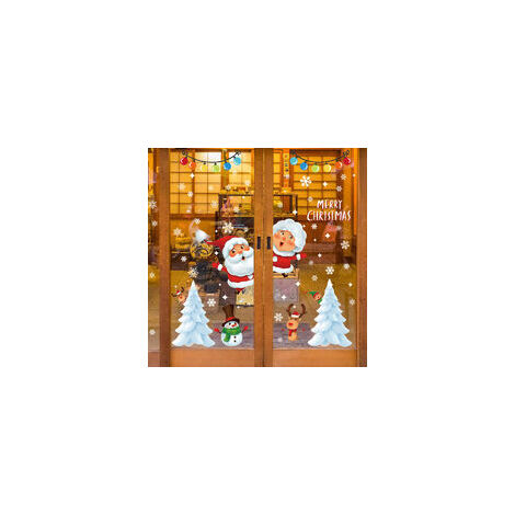 Christmas Window Stickers, Christmas Stickers, DIY Window Decoration ...