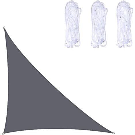 Triangular Shade Sail 4x4x5.7m Shade Cloth UV Protection for Outdoor ...