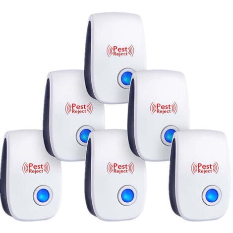 6 Pack Ultrasonic Insect Repellent Electronic Ultrasonic Pest Repeller