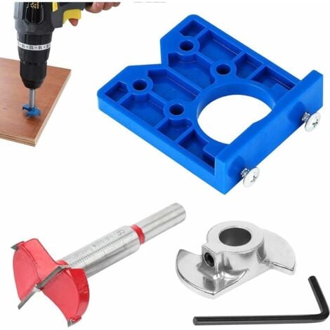 Drill Attachment--4Pcs Concealed Hinge Jig, Hinge Drilling Jig ...