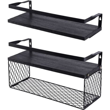 Shower Shelf & Storage,Promotion Floating Shelves with Wire Storage ...