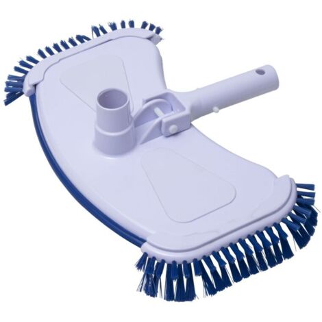 Pool bottom brush vacuum cleaner - White