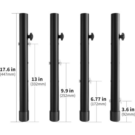 4 Pack Table Leg Extensions for Folding Tables, Table Leg Extensions ...