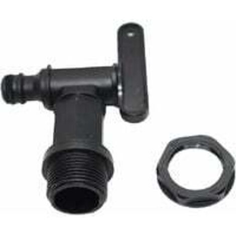 1000L Plastic Tank Tap, IBC Water Storage Box Adapter, Garden Hose Tap ...