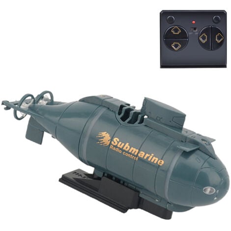 Remote Control Mini RC Submarine Toy 6 Channels (Black)