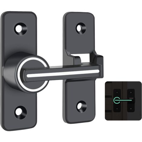 Luminous Sliding Interior Door Lock Latch, 180° Swing Door Hook Latch ...