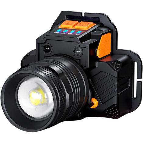 HeadlampBank Induction Flashlight, Rechargeable Headlamp, Super Bright ...