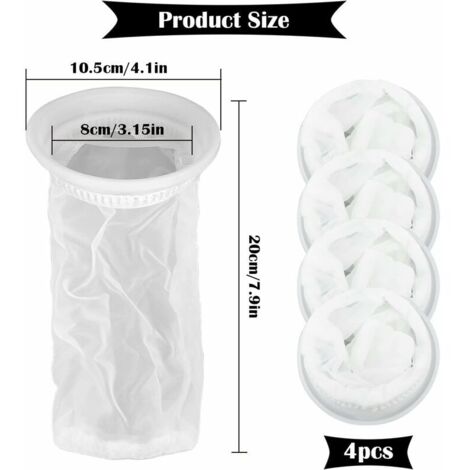 Pack of 4 Nylon IBC Filter for 1000 Liter IBC Rainwater Tank, Nylon ...