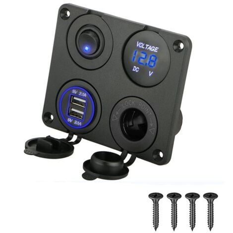 12V Switch Panel, Simplified Modeling 12-24V Wide Voltage Rocker Switch ...