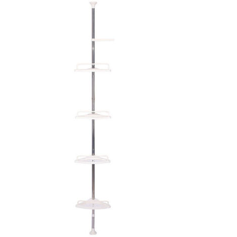 Telescopic shower shelf 100-320 cm Height-adjustable shower shelf ...