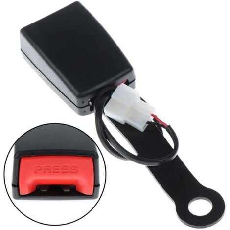 2Pcs Car Front Seat Belt Buckle Camlock Socket Connector Warning Buckle ...