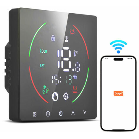 Smart Thermostat, 16A Underfloor Heating Thermostat, AC90-240V Remote ...