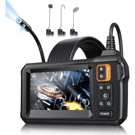 Endoscope Camera with Light, 4.3 Inch 1080P HD IP67 Waterproof ...