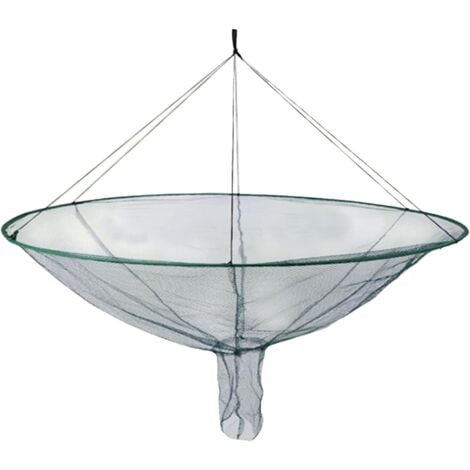 Foldable Fishing Net, Shrimp Basket Round Lobster Mesh Hand Cast Cage ...